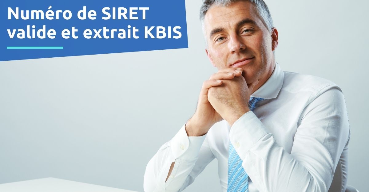 Numéro de SIRET valide / vérification